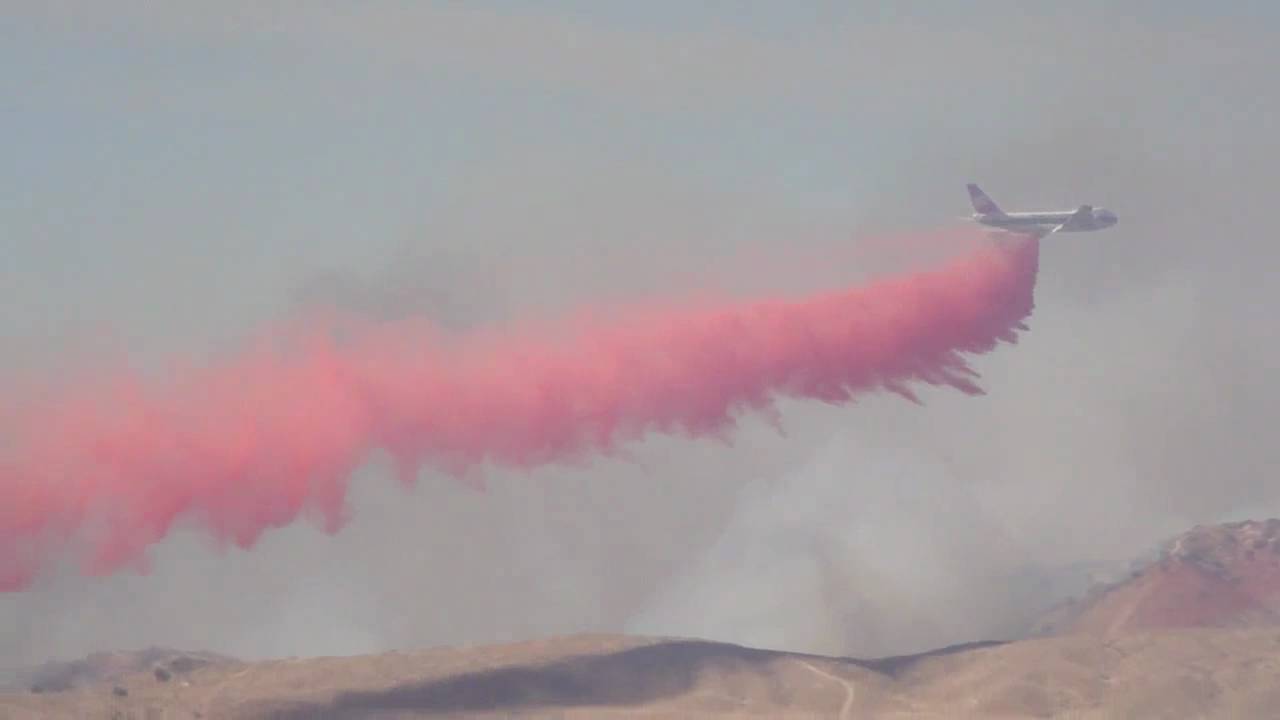 Evergreen 747 Crown Fire Palmdale CA - YouTube