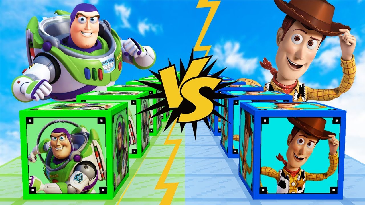 LUCKY BLOCKS BUZZ LIGHTYEAR VS LUCKY BLOCKS WOODY PRIDE!! 😱| MINECRAFT ...