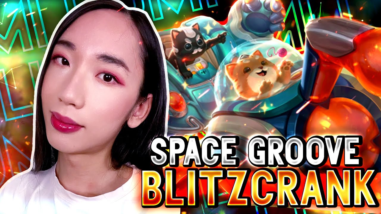 🐱🛸👊 NEW Space Groove Blitzcrank skin has CATS! | Luminum - YouTube