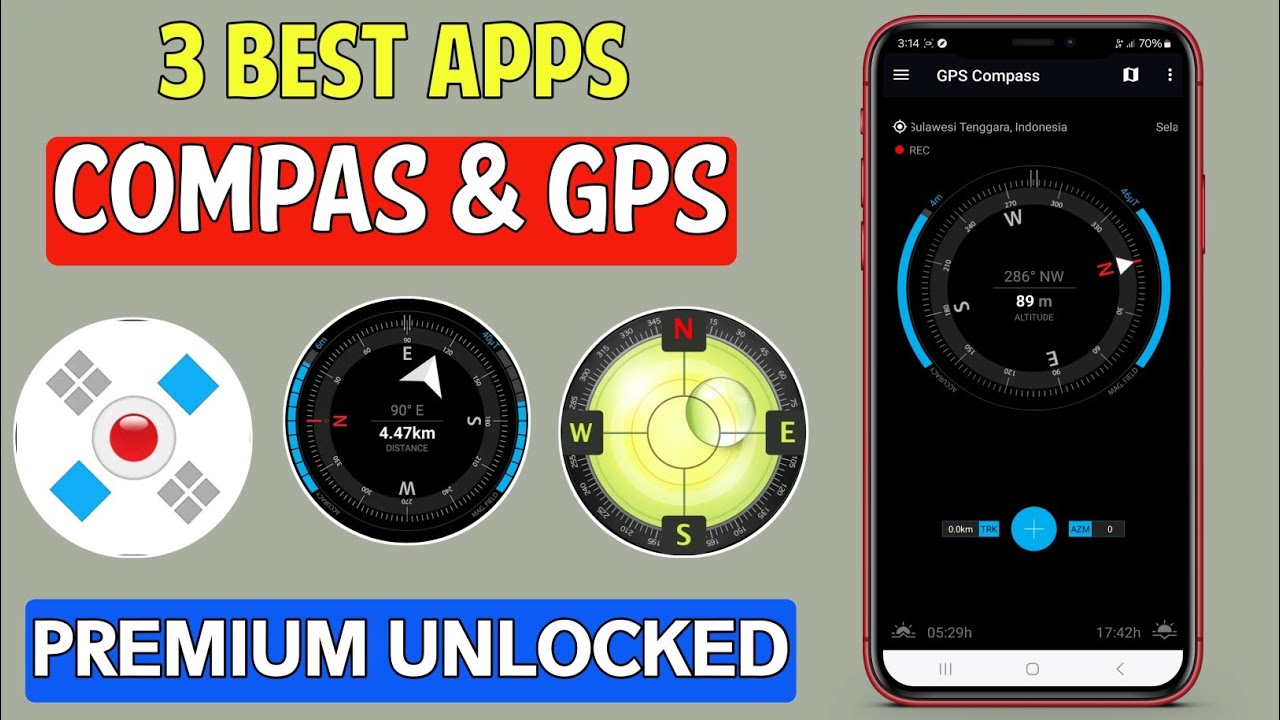 Top 3 Free GPS Compass Navigator Apps for Android - YouTube