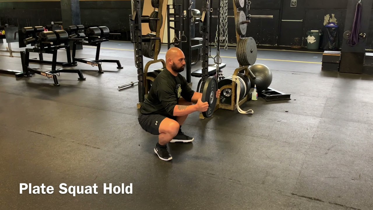 Plate Squat Hold - YouTube