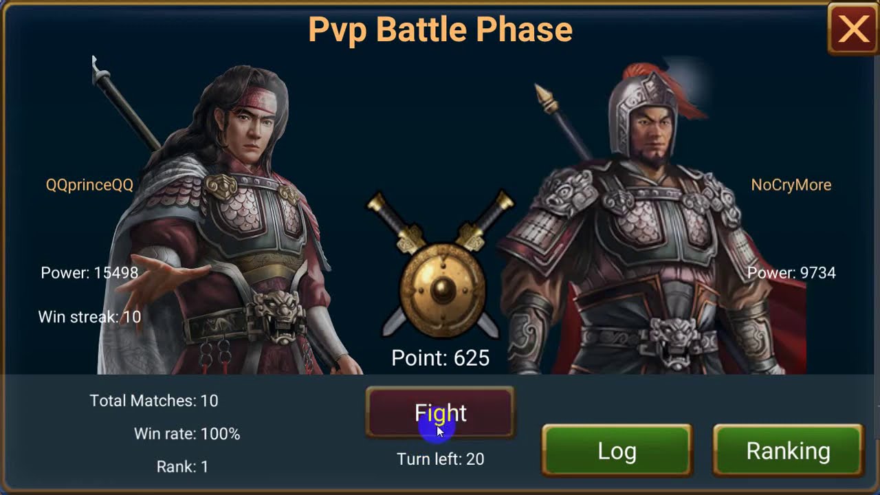 Three Kingdoms Original Event PvP Part 1 - YouTube