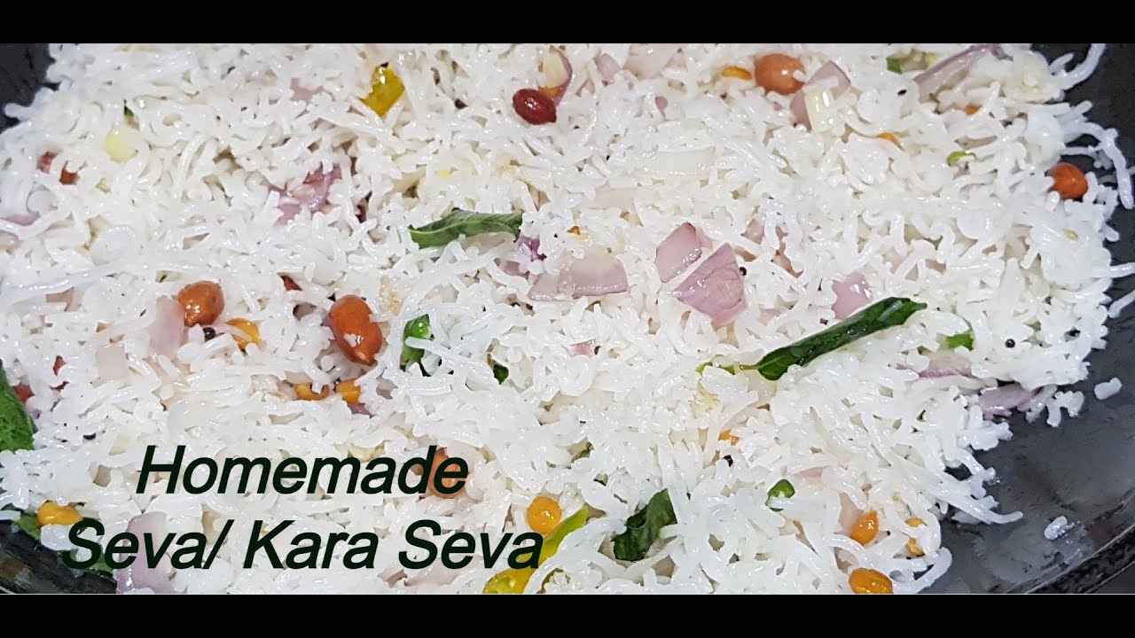 Learn to Make Homemade Seva// Kara Seva// Breakfast Recipe// Idiappam ...