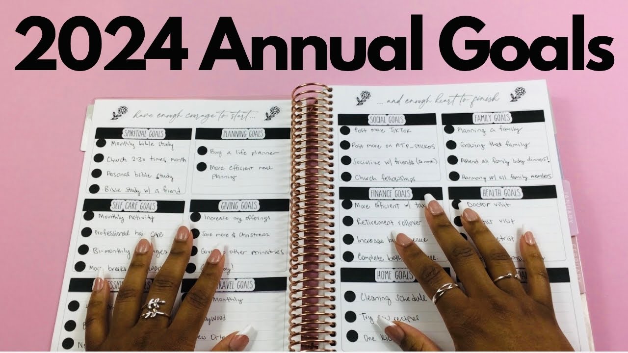 Annual Goals For 2024 | 2024 BUDGET PLANNER SETUP | Setting Up My 2024 ...