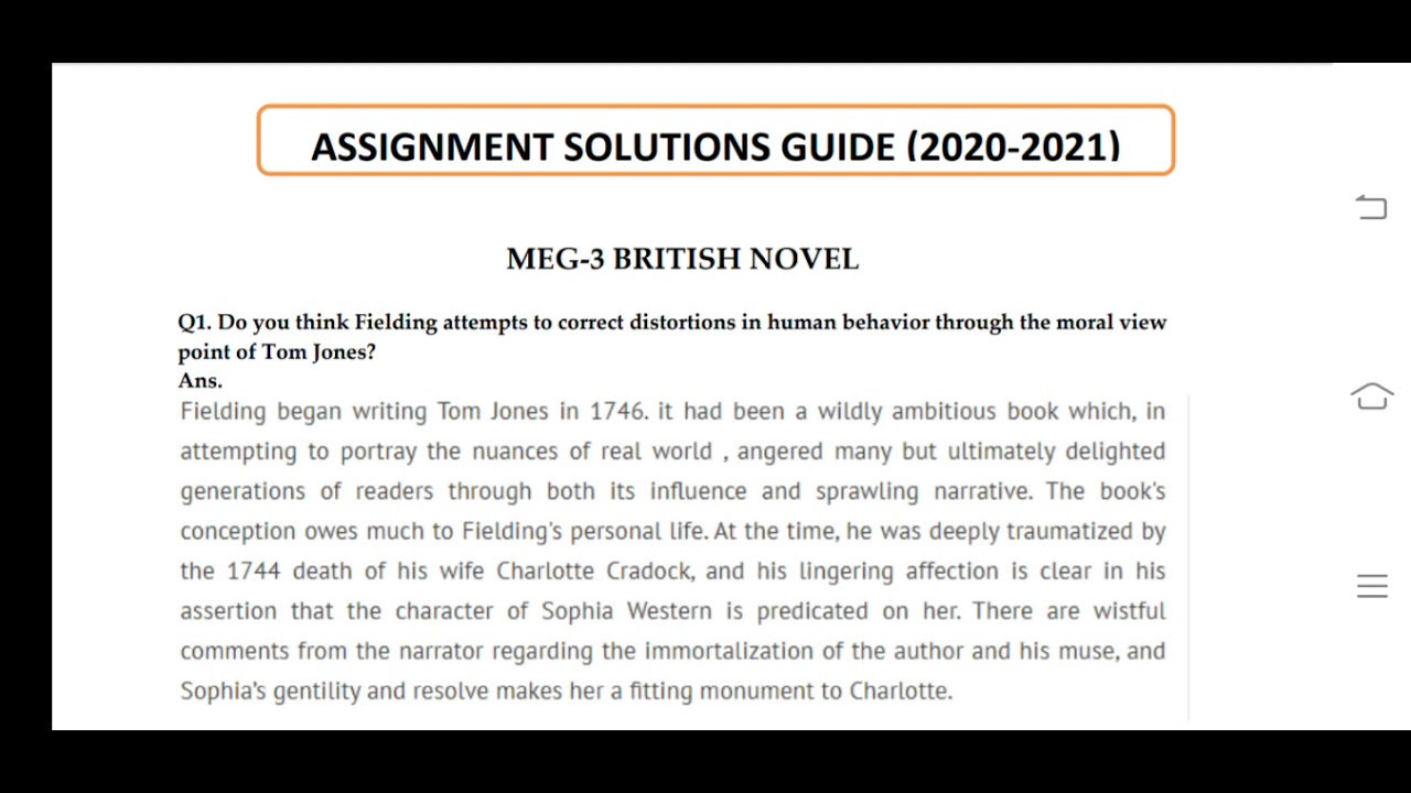MEG 3 Ignou Solved Assignment 2020-21 - YouTube