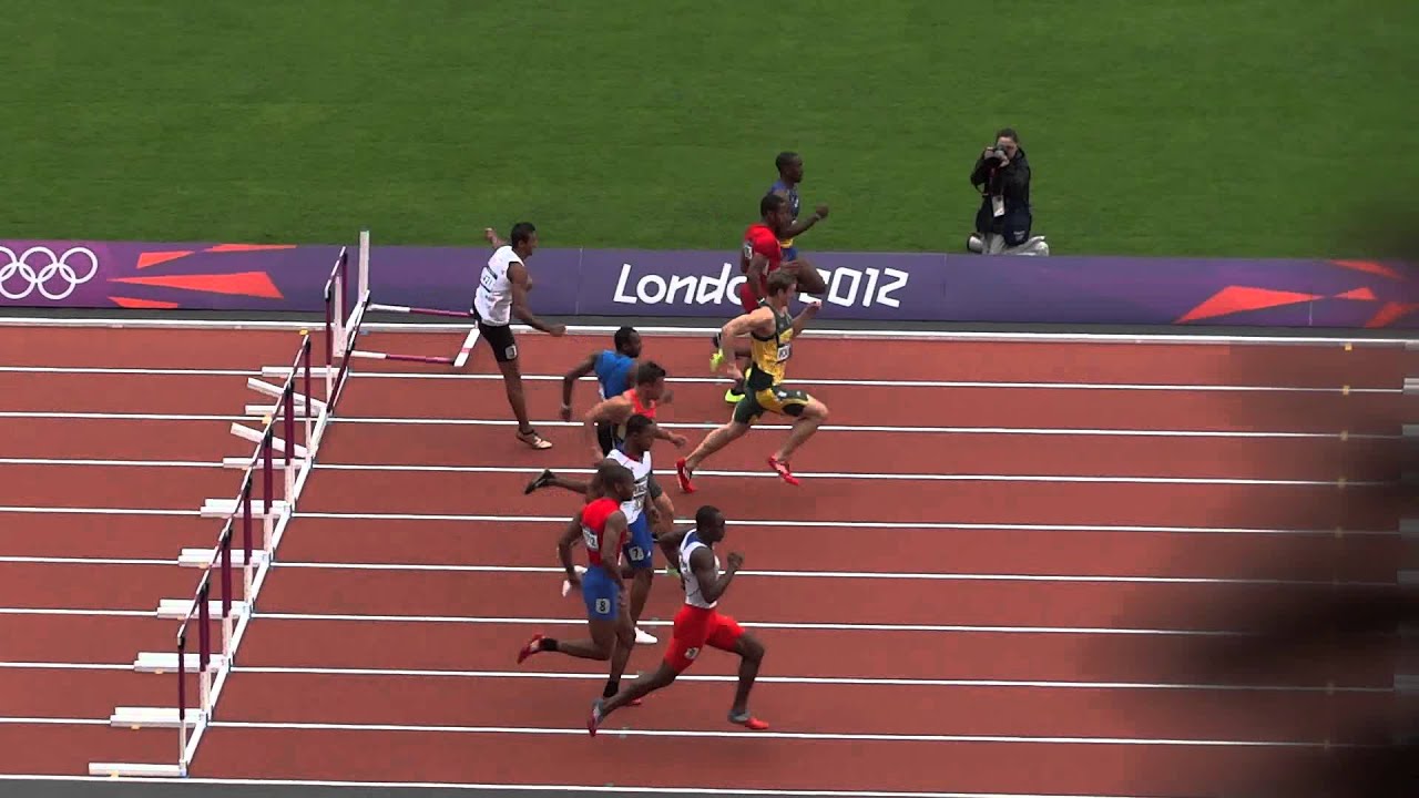 Dayron Robles Wins Olympic 2012 110m Hurdles Rd 1! (Filmed in HD, Live ...