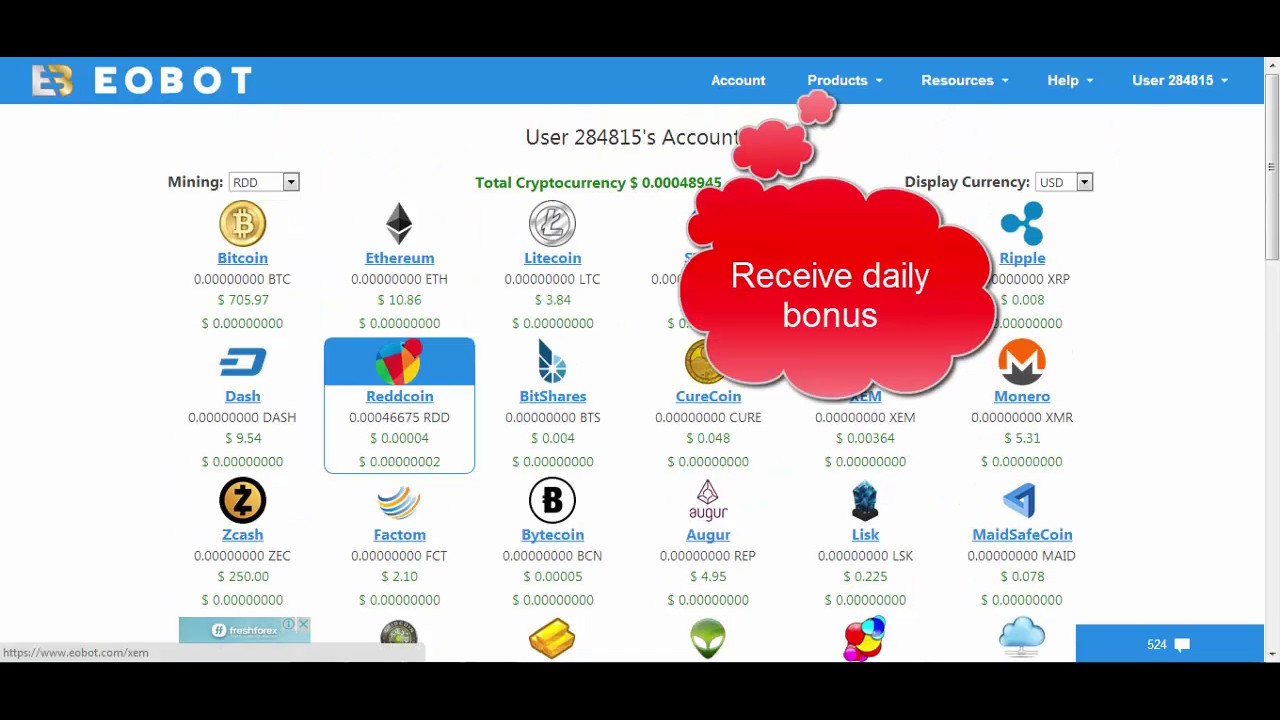 Eobot mining is very simple "INSTRUCTION" - YouTube