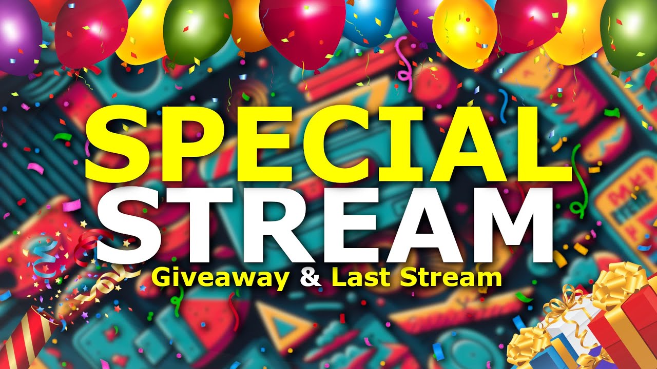 🥳 SPECIAL STREAM! | 🎊 Rozdaję Nagrody & Ostatni Live na YT | 🎉 GIVEAWAY ...