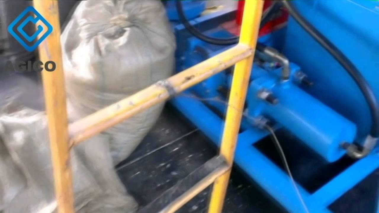 Biomass Briquette Making Machine, fuel briquette maker - YouTube