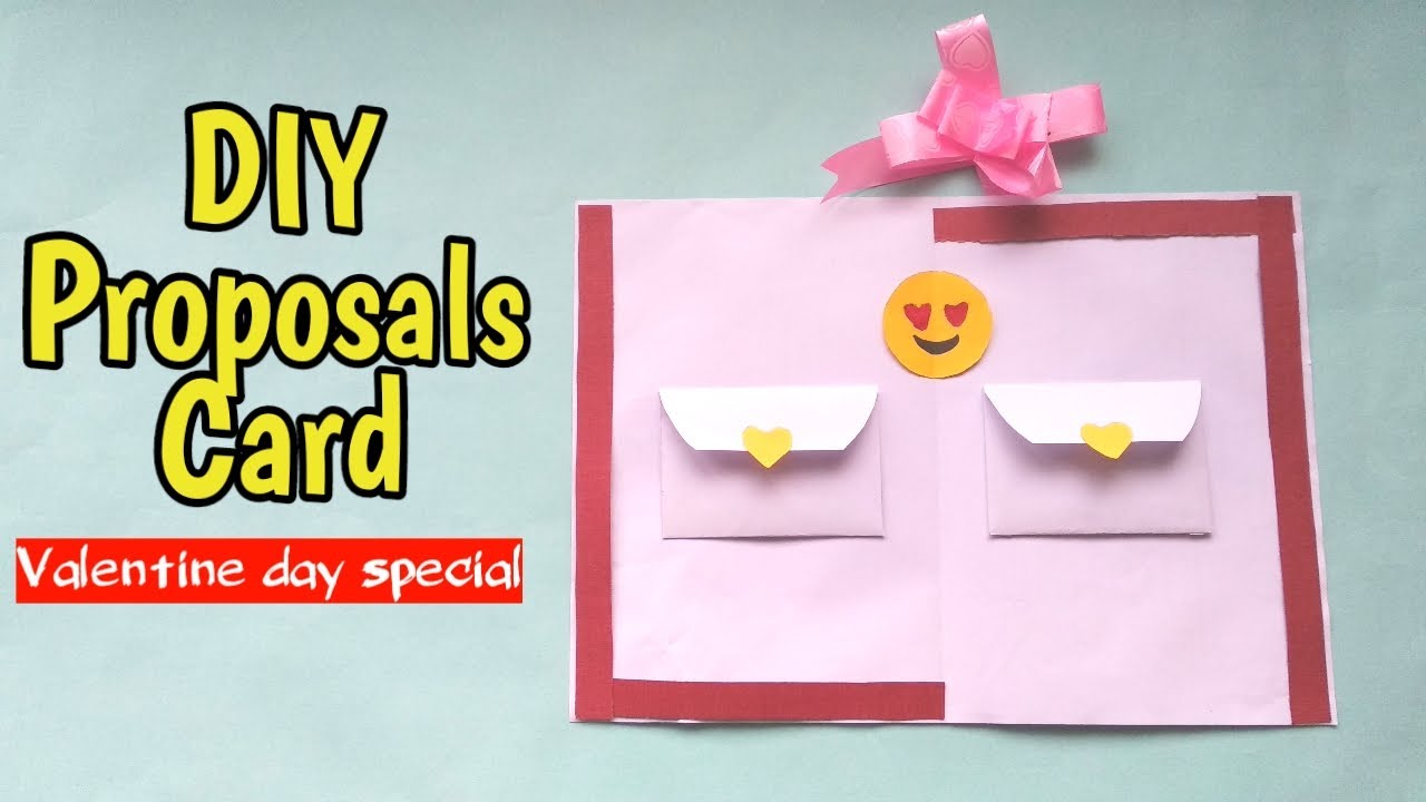 DIY proposal card How to make Valentine's Day proposal card |magic of ...