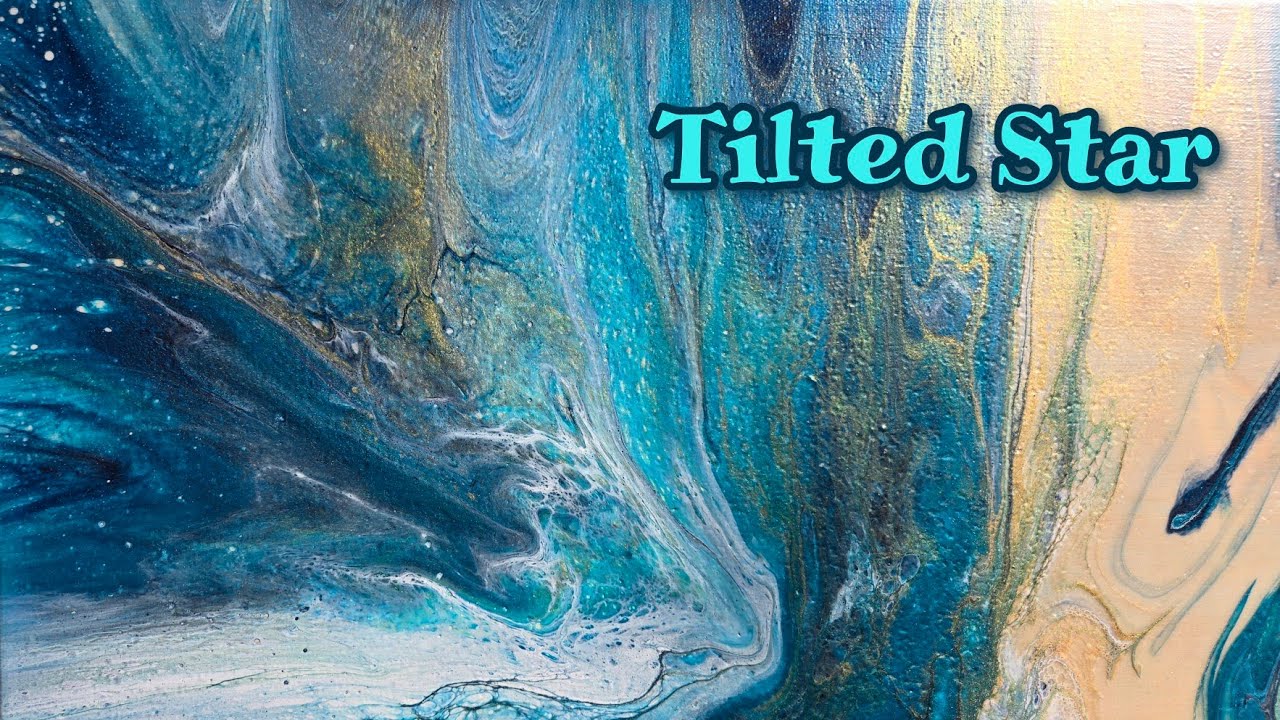 Tilted Star! 💫36x36 Acrylic Blow Out Tilted with Transparent Basecoat ...