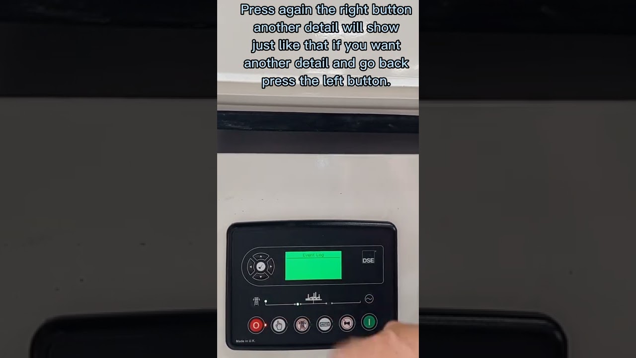 How to Operate DEEPSEA ELECTRONICS CONTROLLER - YouTube