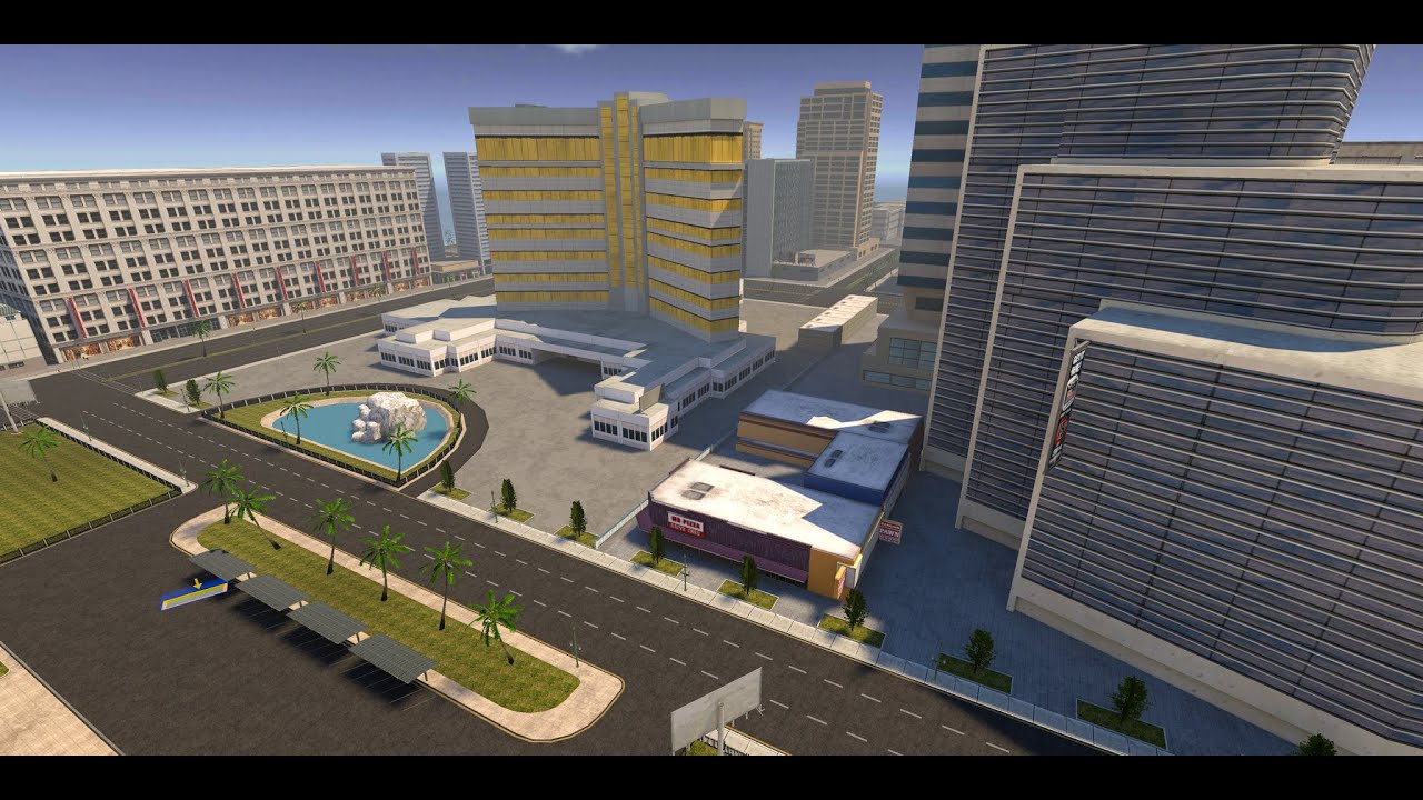 Las Vegas - Low poly city model - Unity 3D - YouTube