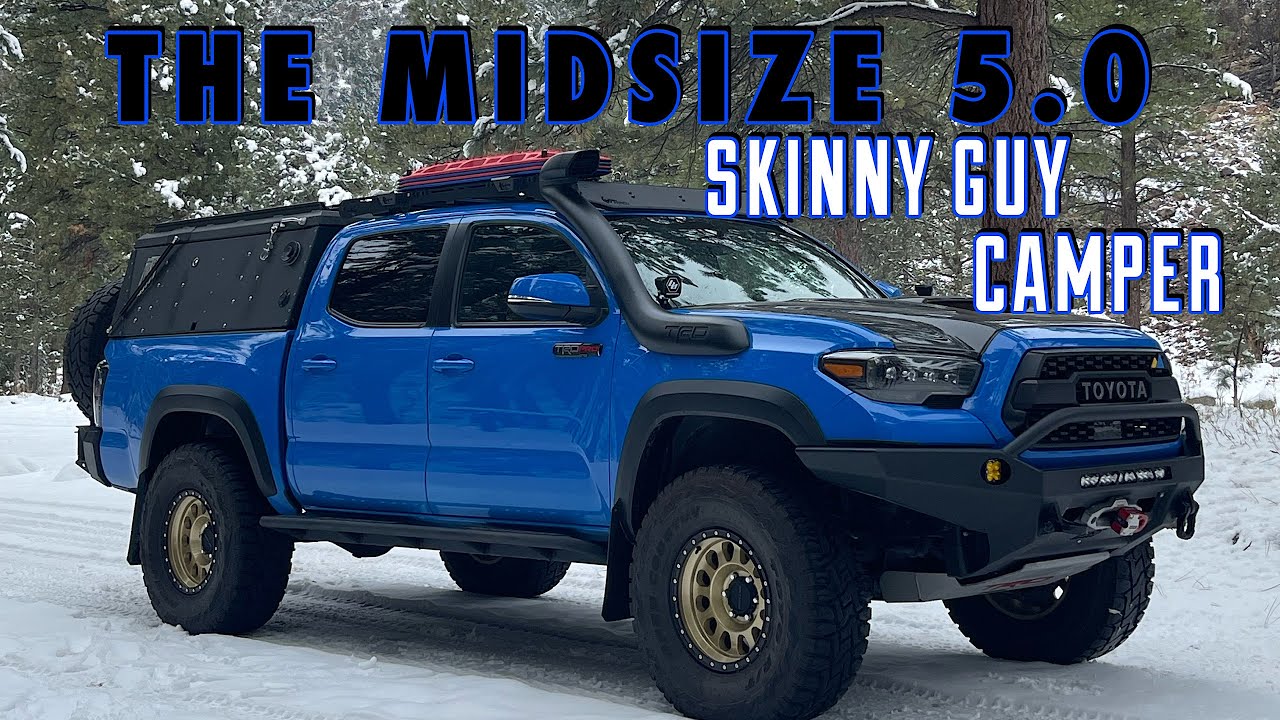 First Look: Skinny Guy Campers 5.0 Midsize Truck Camper Walk Around ...