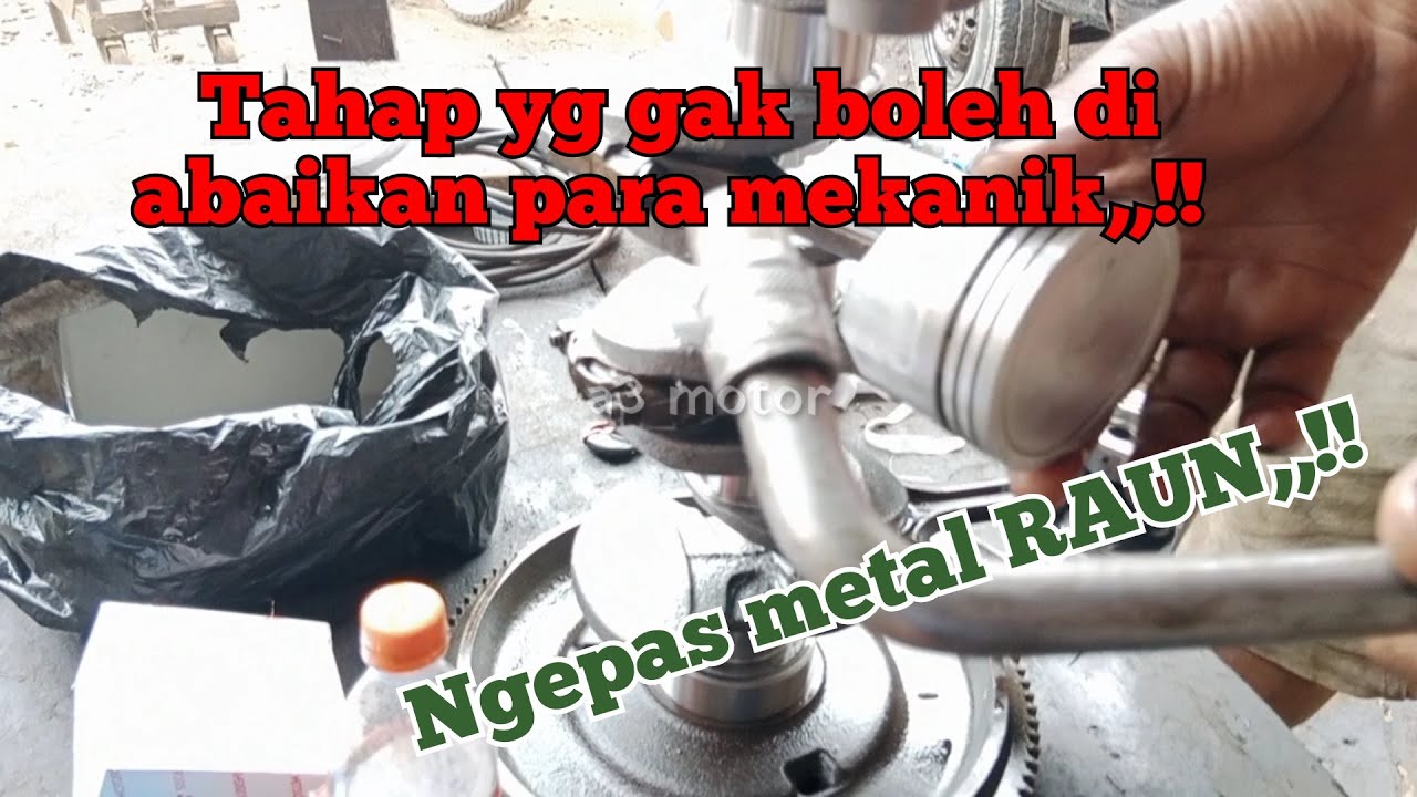 TUTORIAL NGEPAS METAL RAUN SEBELUM PEMASANGAN MESIN MOBIL - YouTube