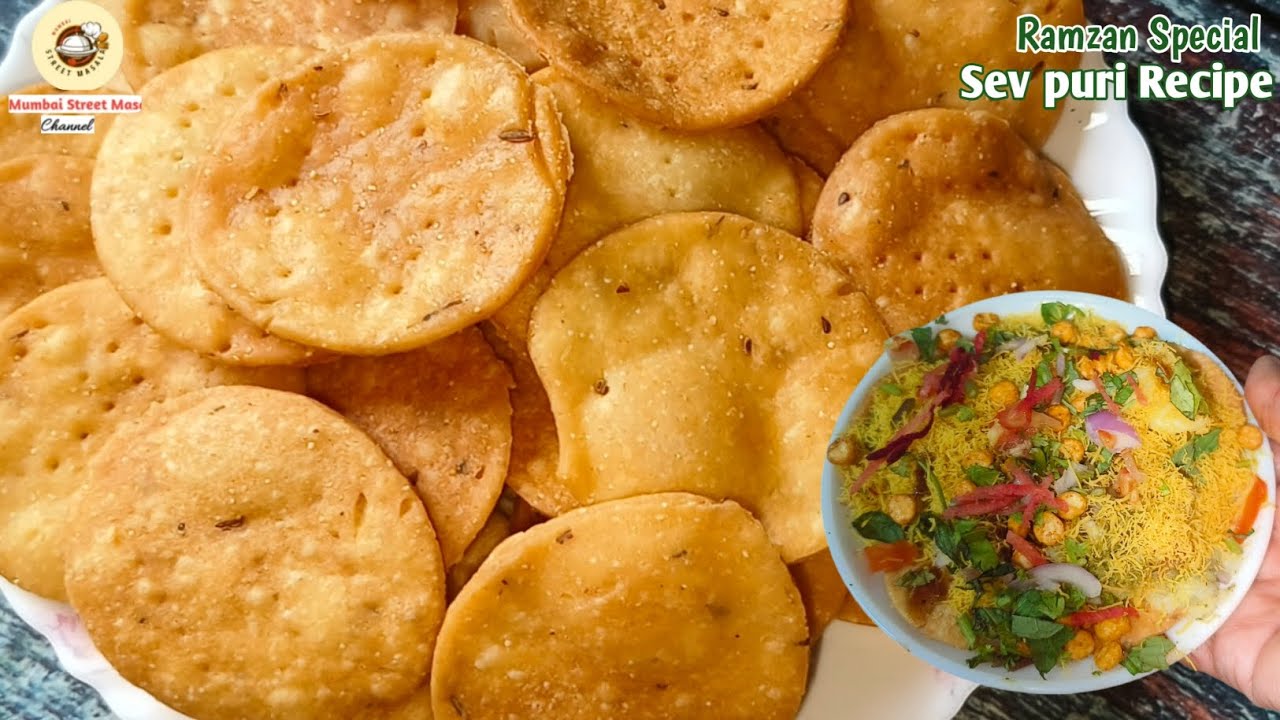 एक कप आटा मैं बनाये 100 पापड़ी चाट मिनटों में | Sev puri Recipe| Ragda ...
