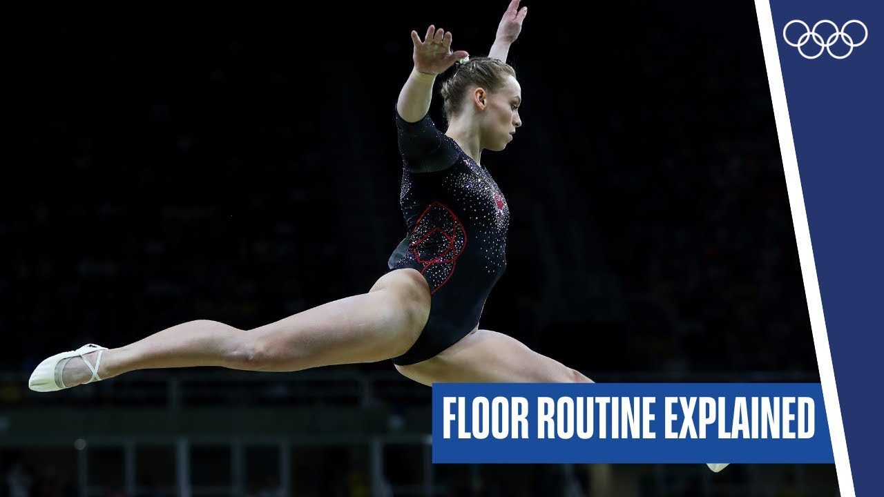 Women's floor routine explained by gymnasts in 60 seconds! 🤸🏻‍♀️ - YouTube