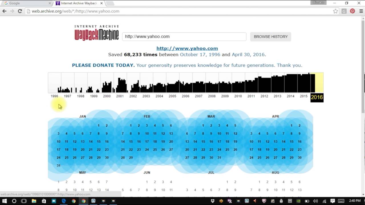 WEB ARCHIVE TIME MACHINE - YouTube