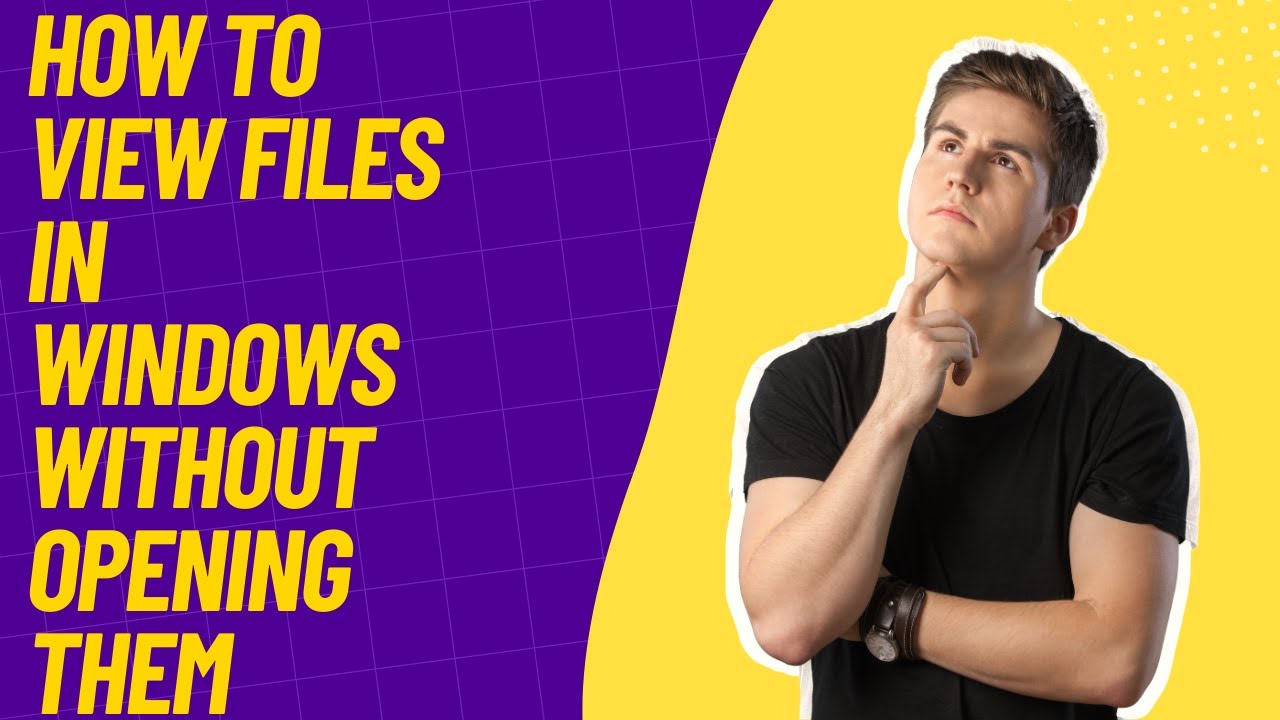 How to View Files in Windows Without Opening Them - YouTube