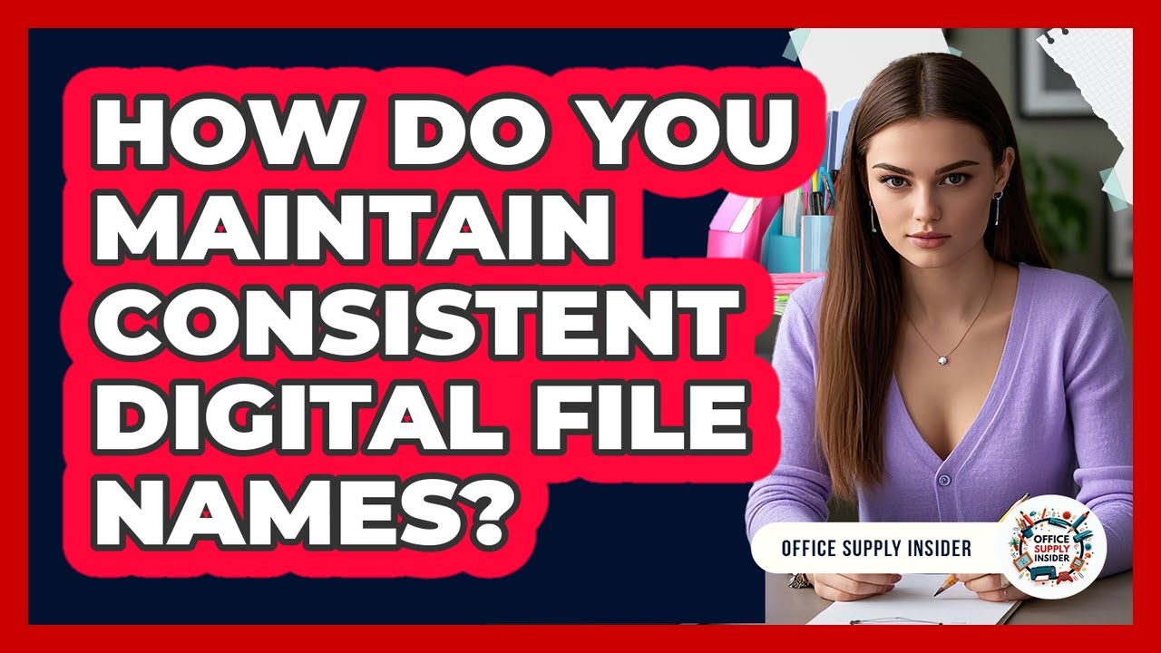 How Do You Maintain Consistent Digital File Names? - YouTube