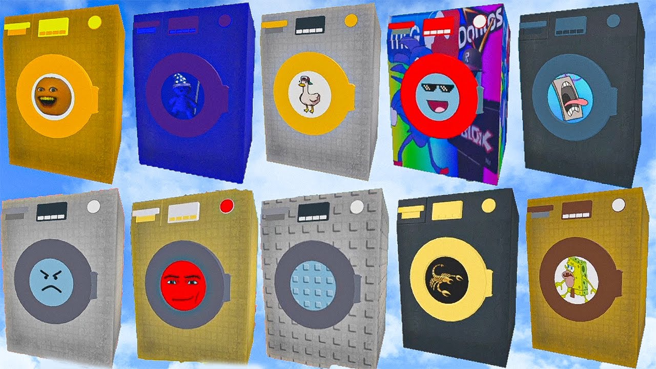 FIND the WASHING MACHINES *How to get ALL 100 Washing Machines* Roblox ...