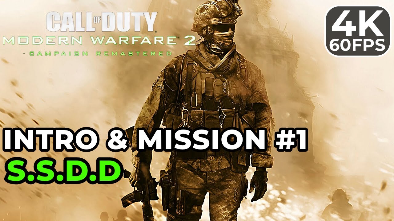CALL OF DUTY MODERN WARFARE 2 REMASTERED GAMEPLAY WALKTHROUGH Intro ...