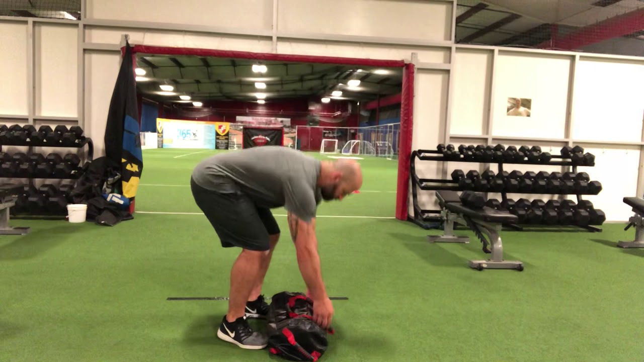 Sandbag Bent Over Row - YouTube