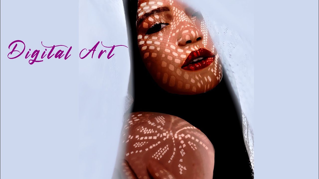 How to draw a girl digitally || Drawing a girl easy in photoshop ...