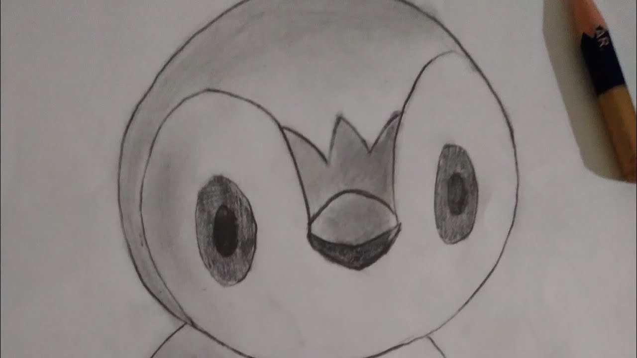 Easy drawing of piplup# Sattu Art # - YouTube