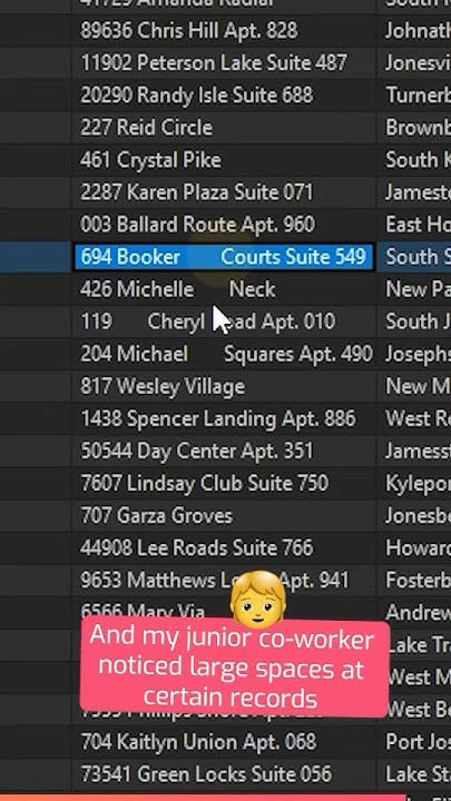 How to remove large spaces with SQL query - YouTube