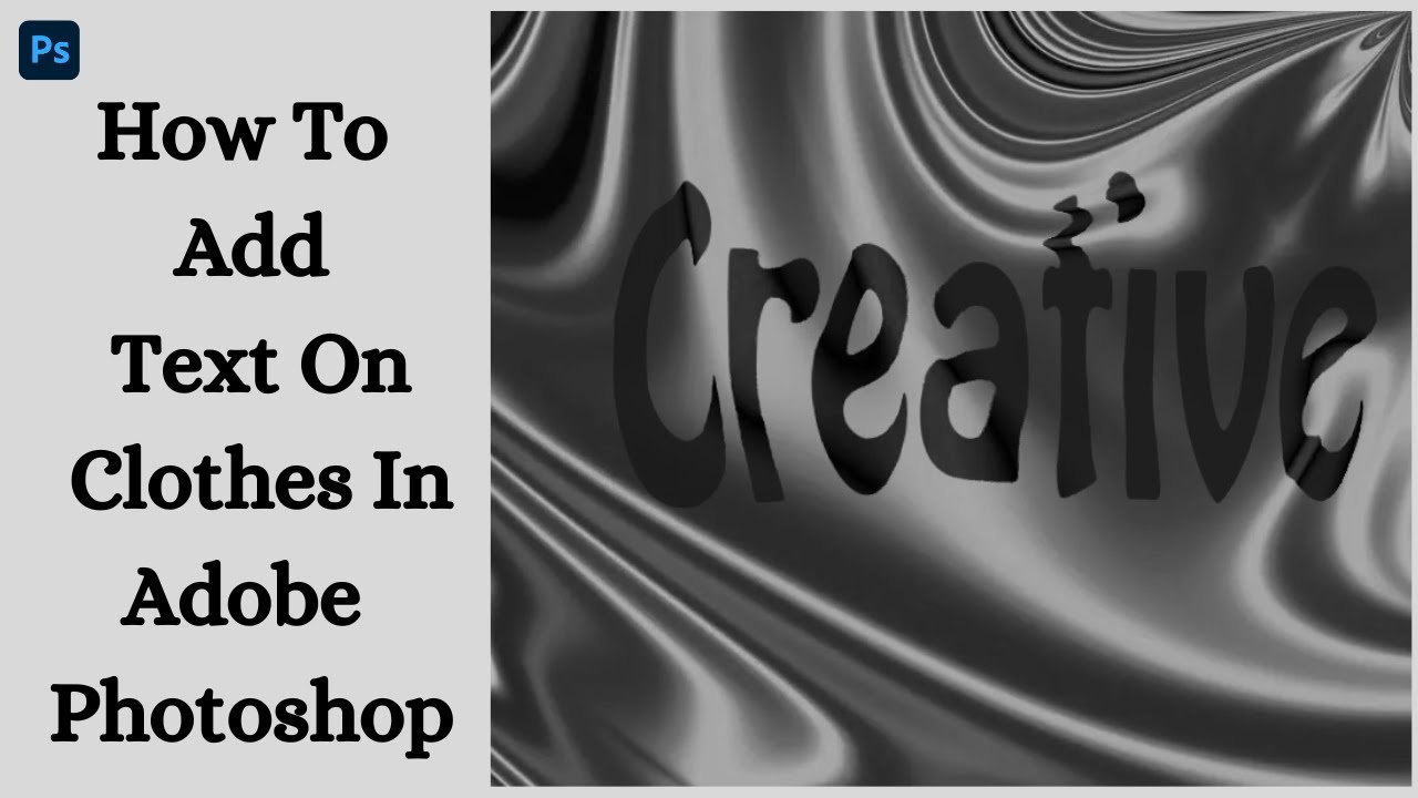 Add Text On Cloth | Adobe photoshop #text #trending #easy - YouTube