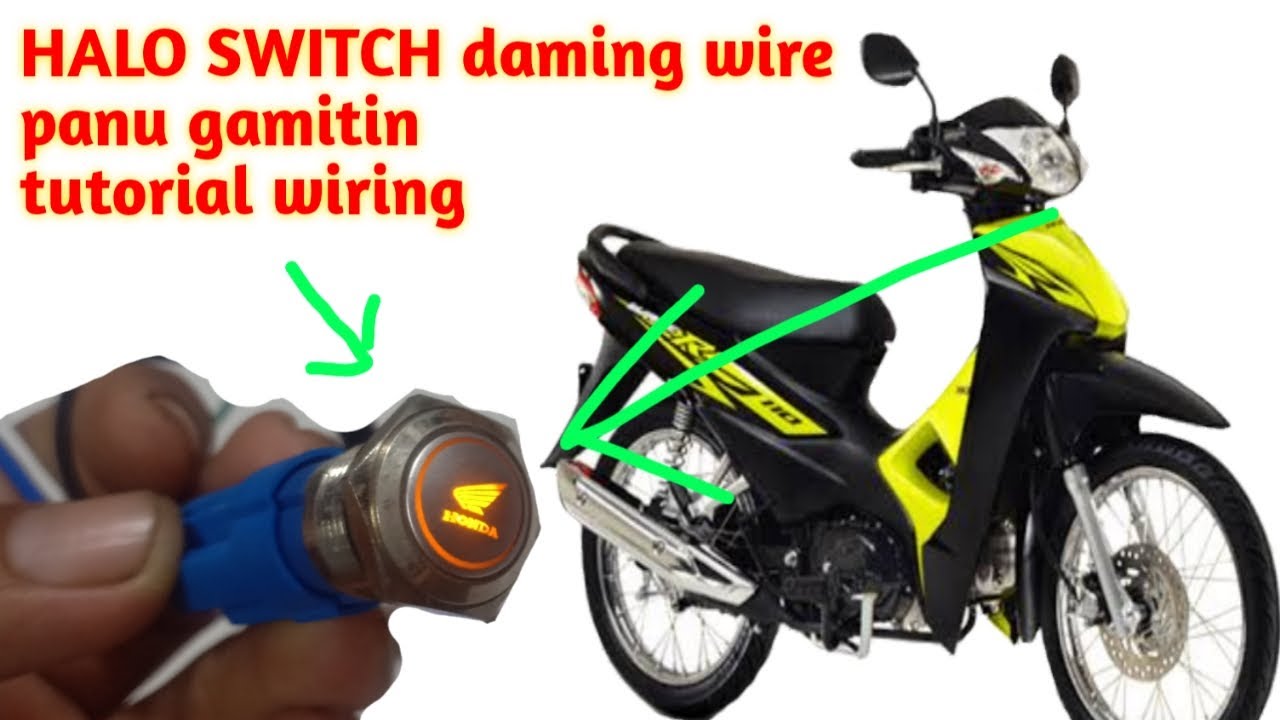 halo switch for motorcycle wiring tutorial - YouTube