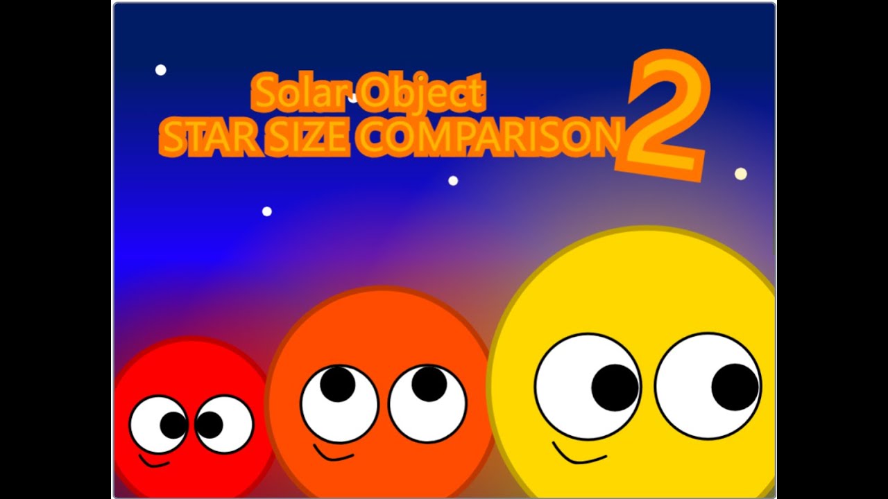 Solar Object Star Size Comparison - Part 2 - YouTube