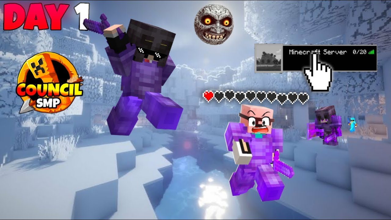 Minecraft Council Smp Day #1 - YouTube