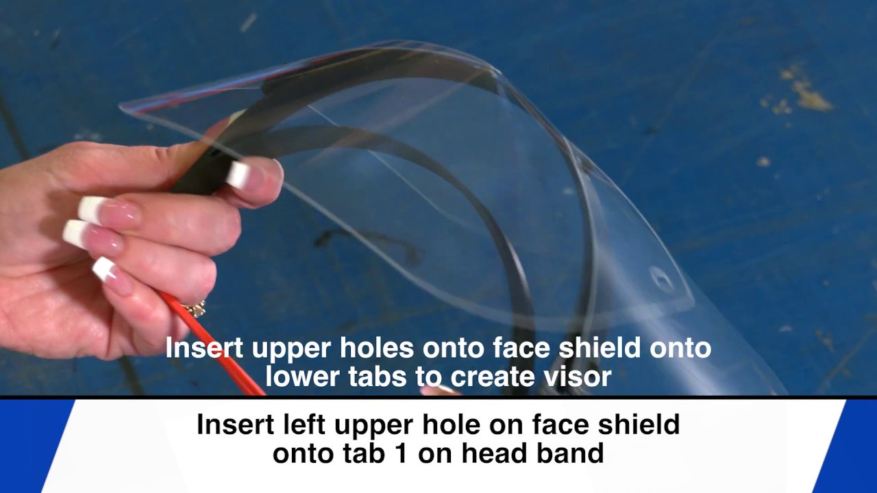 Face Shield Assembly Instructions - YouTube