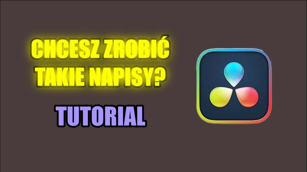 Jak zrobić ładne napisy w Davinci Resolve - YouTube
