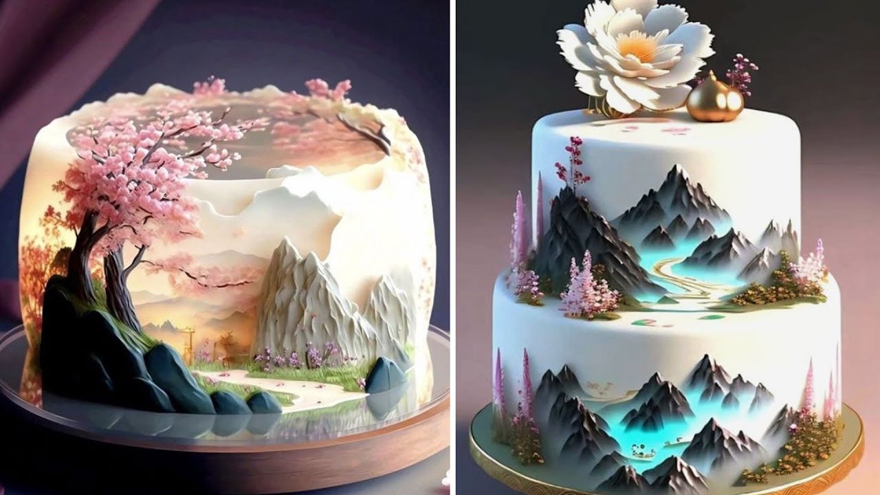 Top 1000 Oddly Satisfying Cake Decorating Compilation Awesome Cake