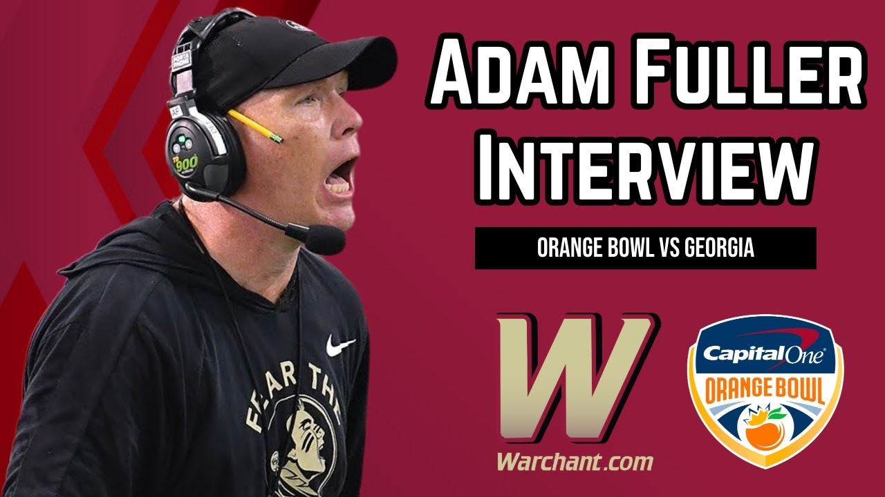 FSU Football | FSU DC Adam Fuller Interview Pre-Orange Bowl vs Georgia ...