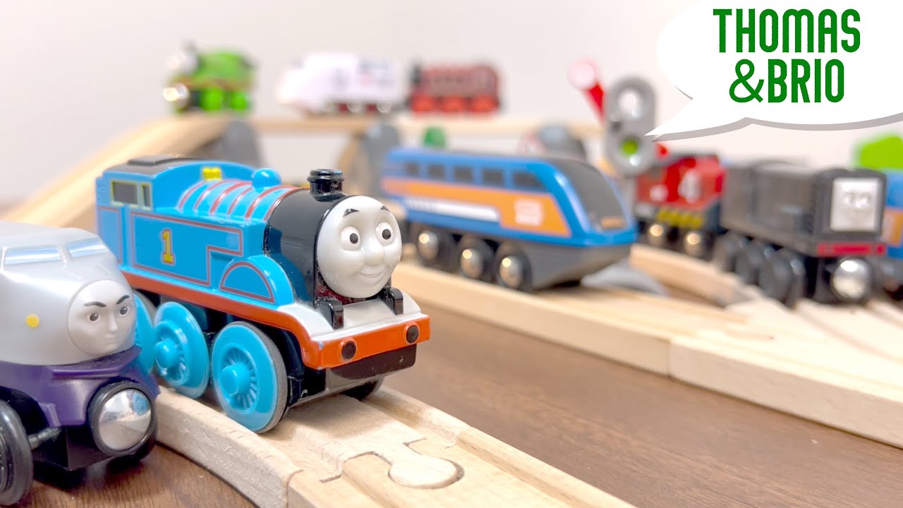 Thomas & Brio Wooden Railway / Run in Original Transfer Course 木製レールで ...