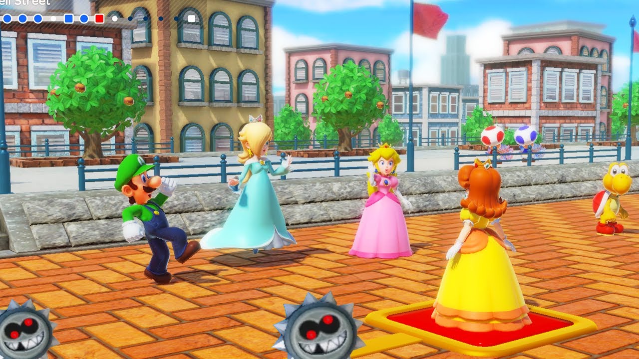 Super Mario Party - Challenge Road Shell Street: Daisy Gameplay - YouTube