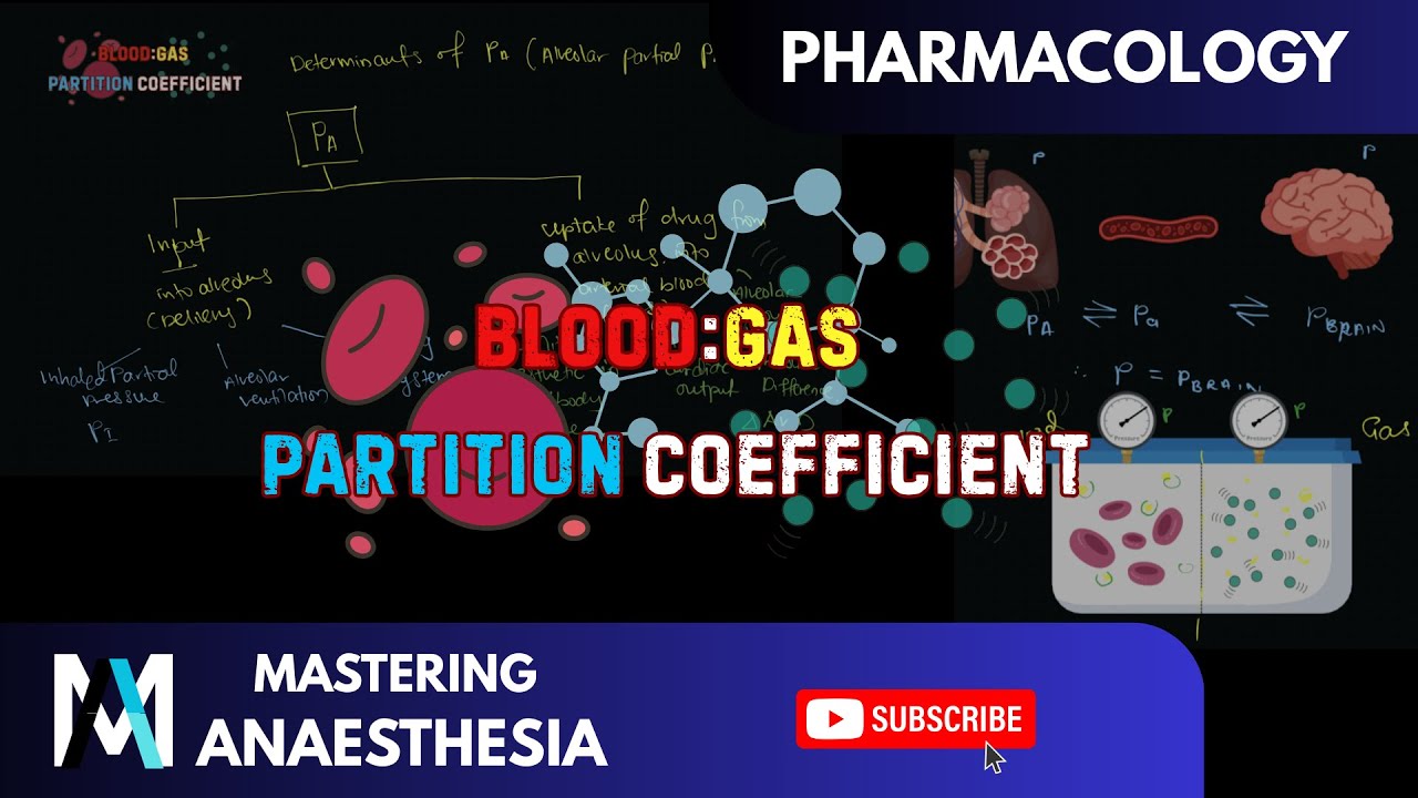 Blood Gas Partition Coefficient EXPLAINED Anaesthesia Pharmacology Made ...