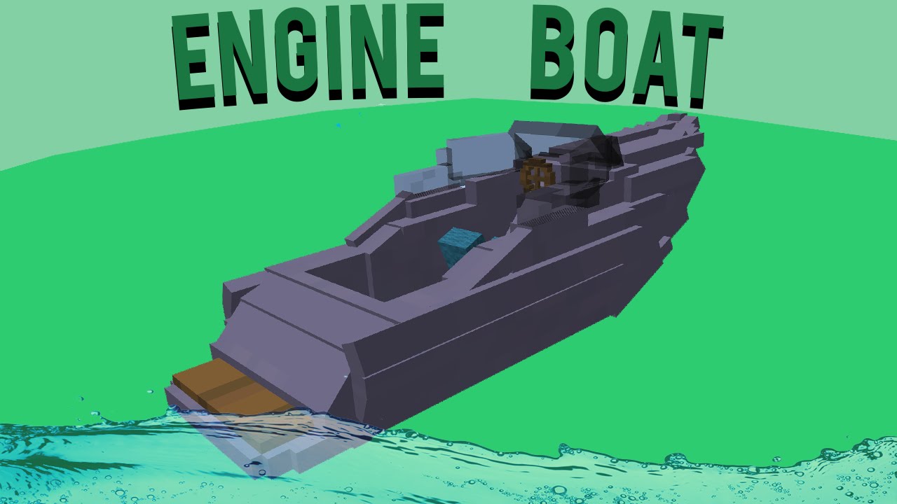 MINECRAFT ENGINE BOAT ONE COMMAND 1.9.4 + FR VANILLA - YouTube