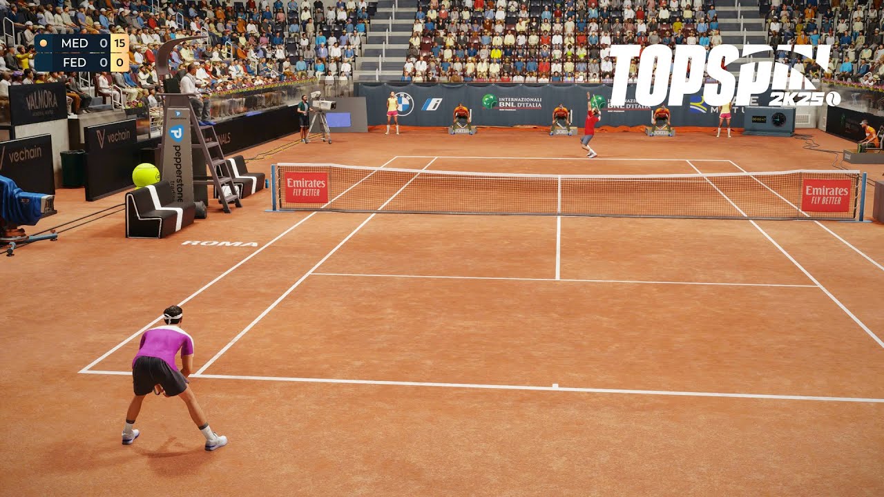 Top Spin 2K25 - Roger Federer Vs Daniil Medvedev I Rome Masters I ...