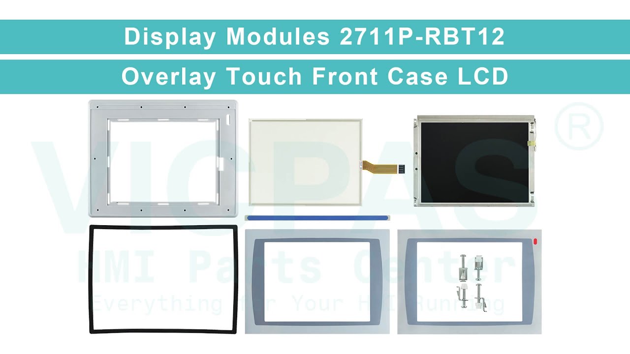 Display Modules 2711P-RBT12 Front Overlay Touch Digitizer LCD Display ...