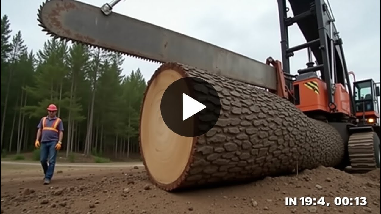Extreme Dangerous Fastest Big Chainsaw Cutting Tree Machines | Monster ...