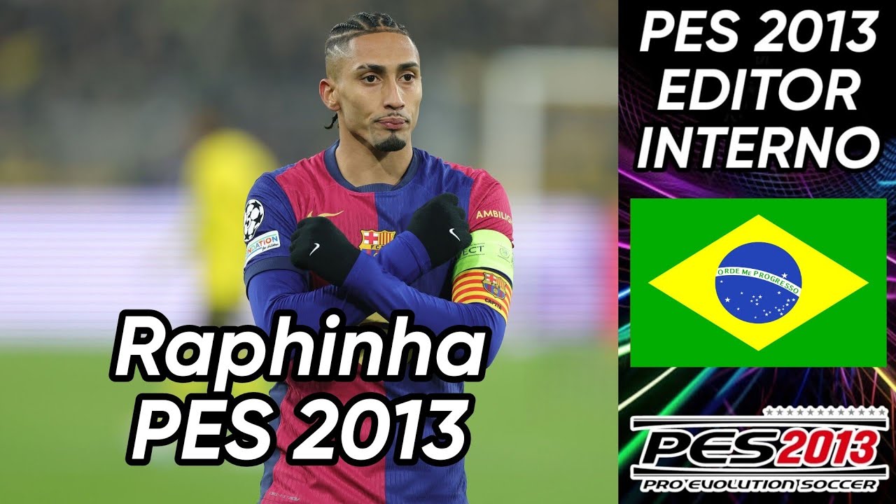 Crear a Raphinha (FC Barcelona - Brasil) Pes 2013 faces y stats 2025 ...