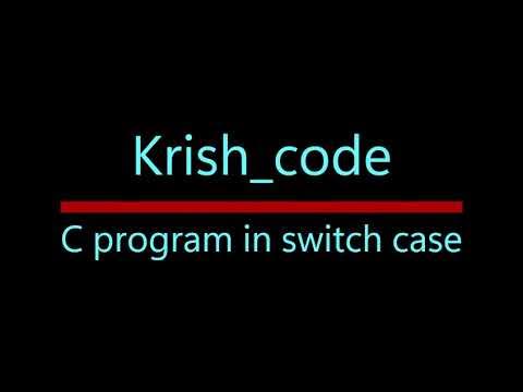 C program in switch case - YouTube