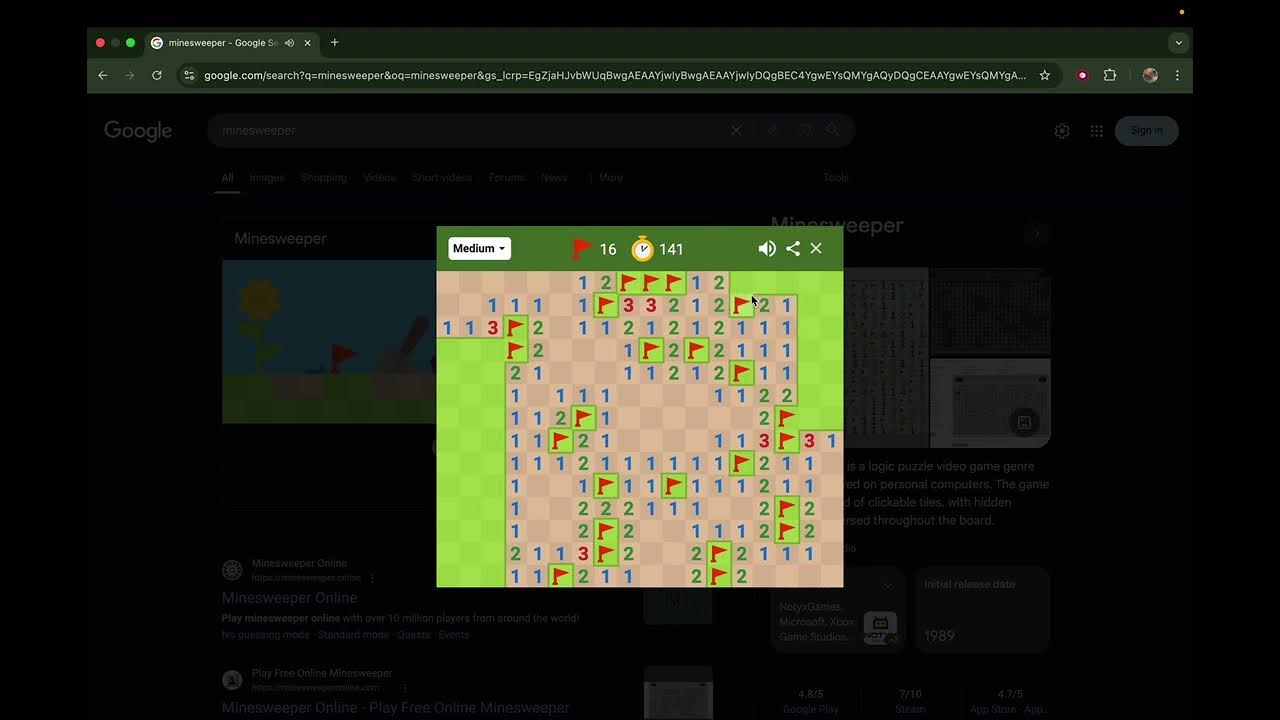 Minesweeper tutorial - YouTube