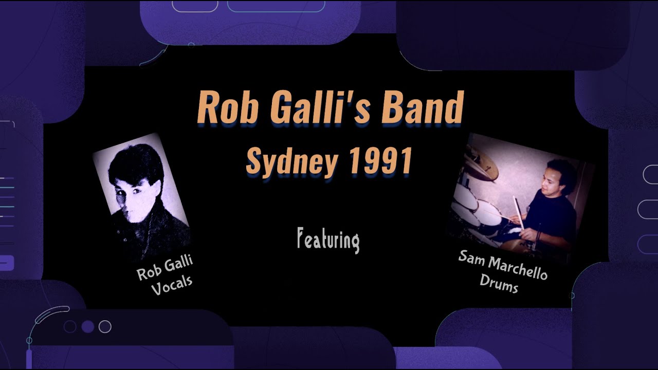 Rob Galli's Band 1991 Sydney - at rehearsals with Sam Marchello on ...