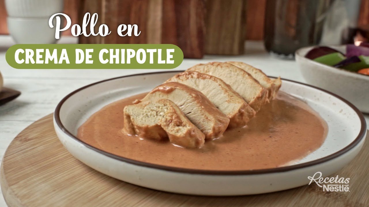 Pollo en crema de chipotle - YouTube